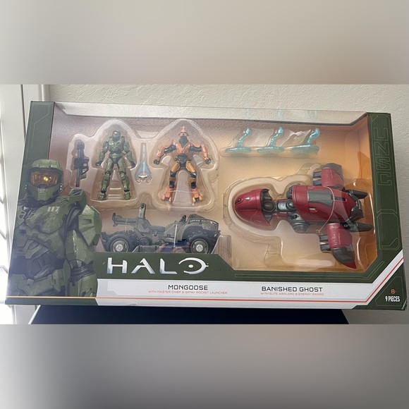 Halo | Toys | Halo Infinite Mongoose Master Chief Banished Ghost With ...